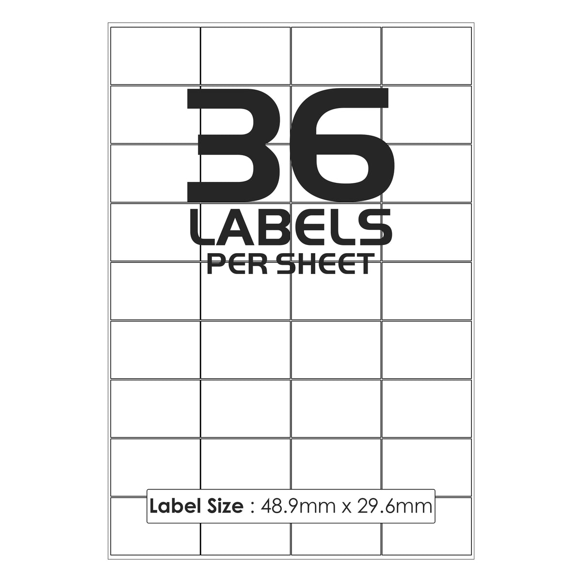 Download Free Word & PDF Label Printing Templates for Product LP36/49 ...