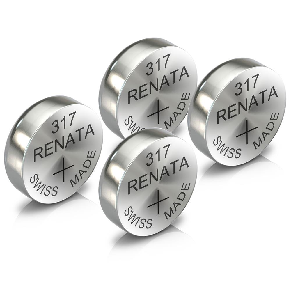 Swiss Made Silver Cell SR516SW 1.55V Renata 317 Watch Battery All Set ...