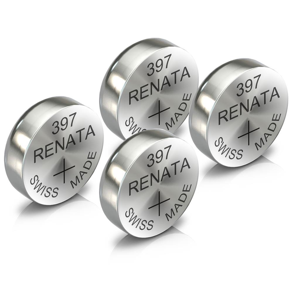 Swiss Made Silver Coin SR726SW 1.55V Renata 397 Watch Battery All Pack ...